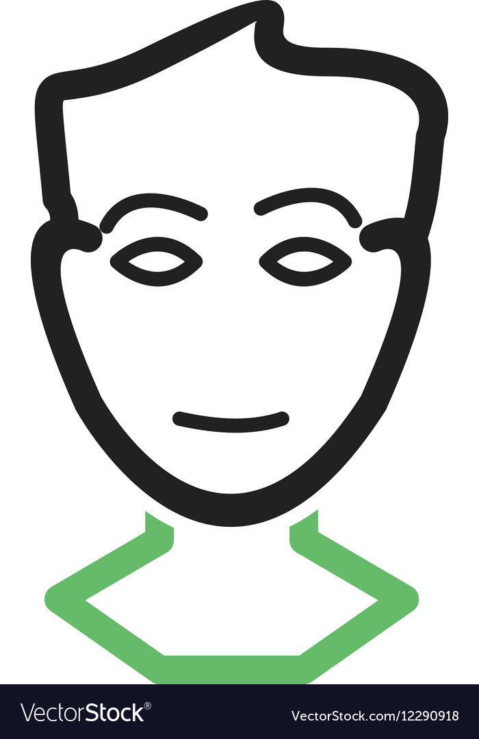 Human face Royalty Free Vector Image - VectorStock