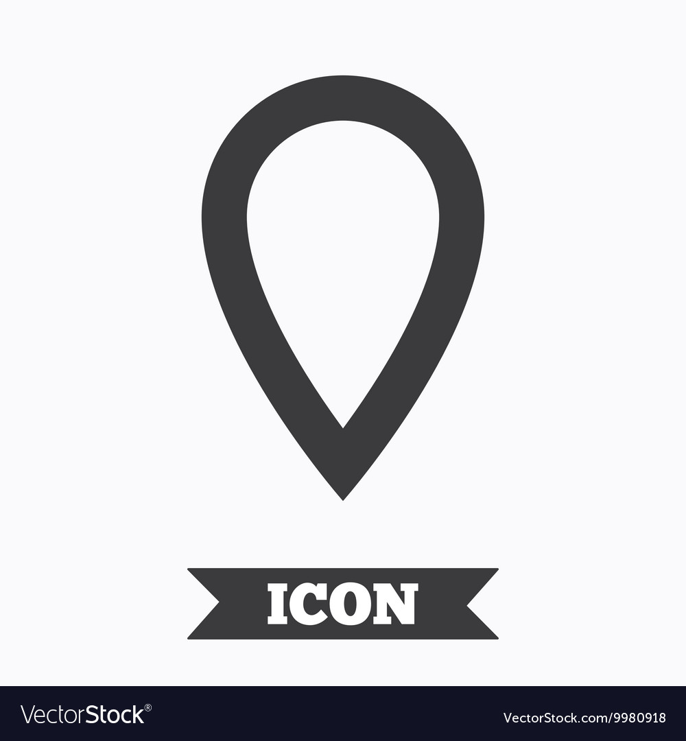 Map pointer sign icon marker symbol Royalty Free Vector