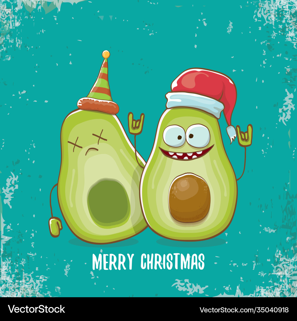 Merry christmas funky greeting card Royalty Free Vector