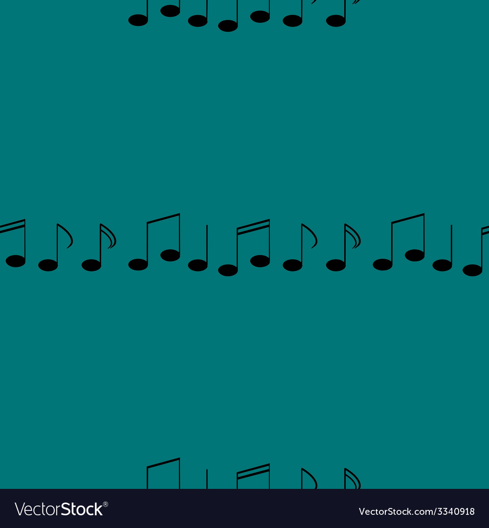 Music elements notes web icon flat design seamless