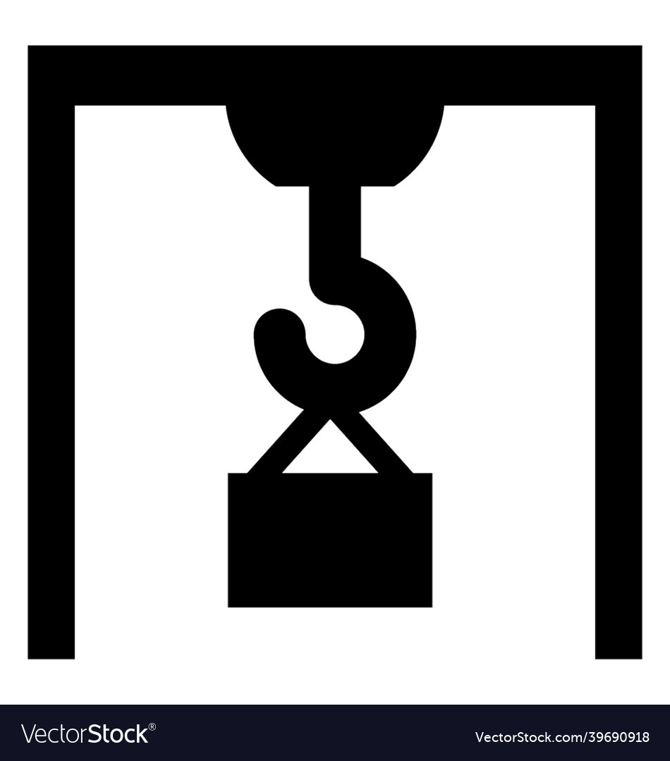 Weight hook Royalty Free Vector Image - VectorStock