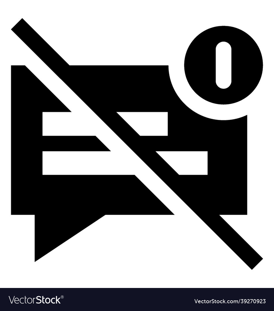 Blocked message Royalty Free Vector Image - VectorStock