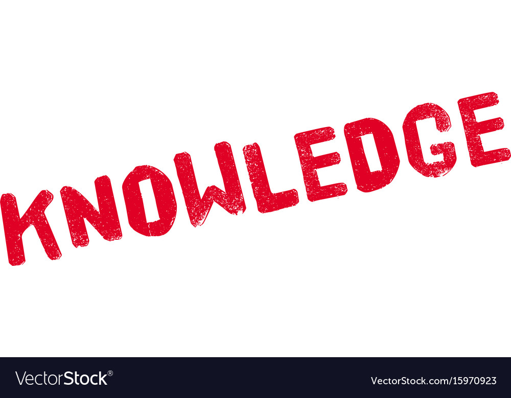 Knowledge rubber stamp Royalty Free Vector Image