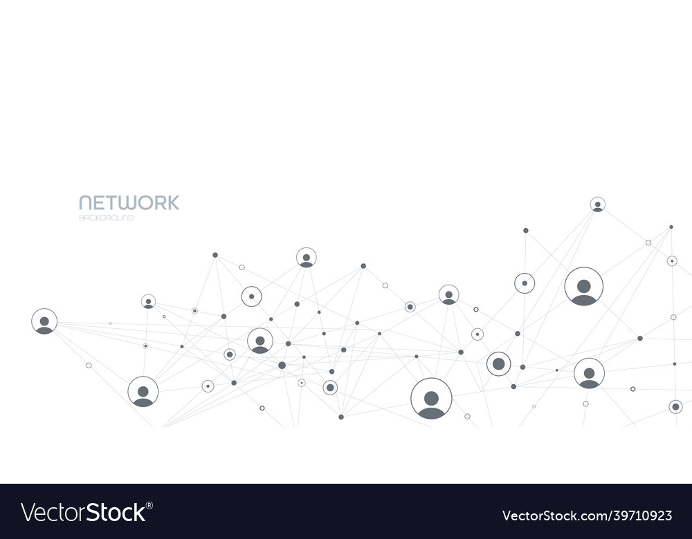 Network connection background Royalty Free Vector Image
