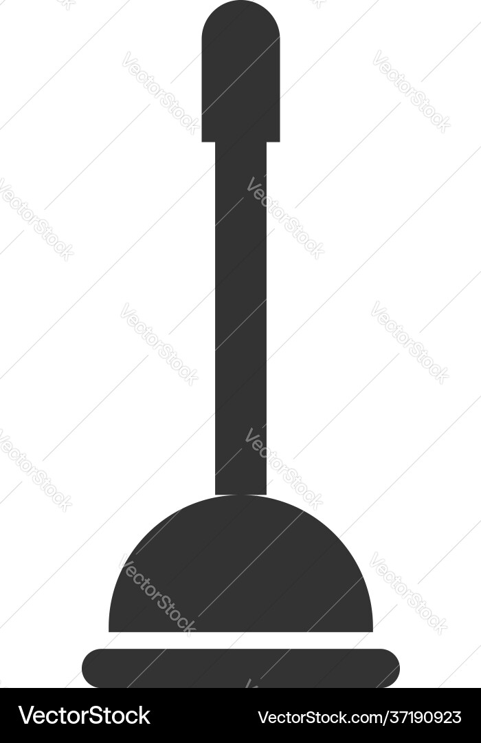 Water pipe cleaning tool icon black silhouette Vector Image