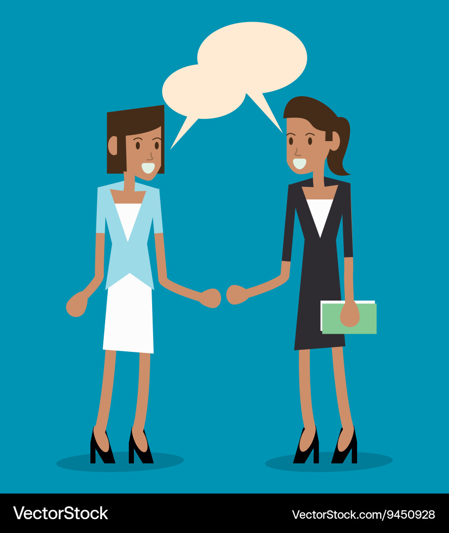 Bubble with female person icon communication Vector Image