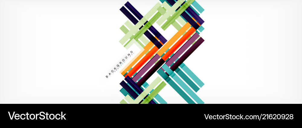 Color stripes and lines geometric abstract Vector Image
