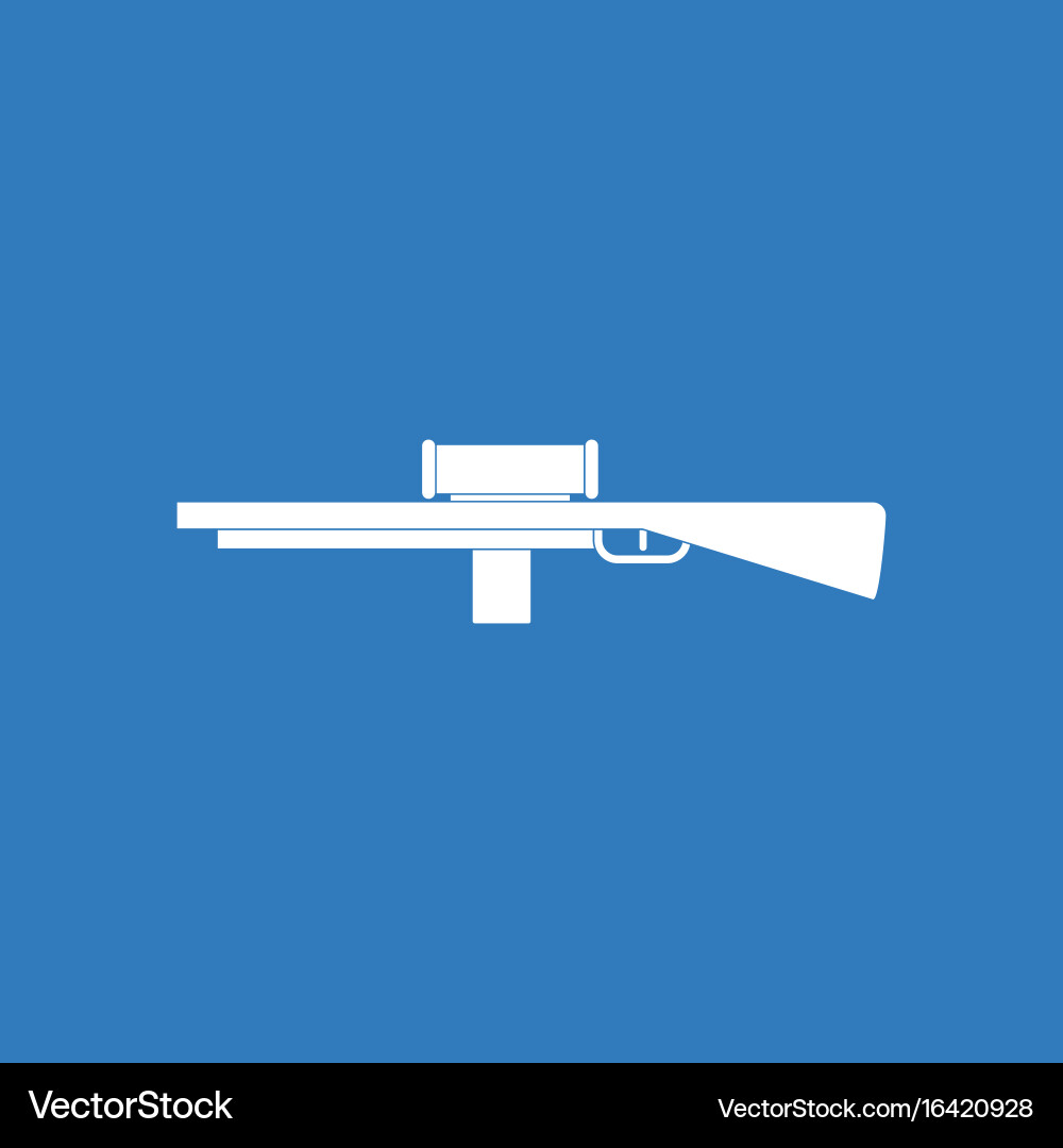 Icon military sniper rifle Royalty Free Vector Image