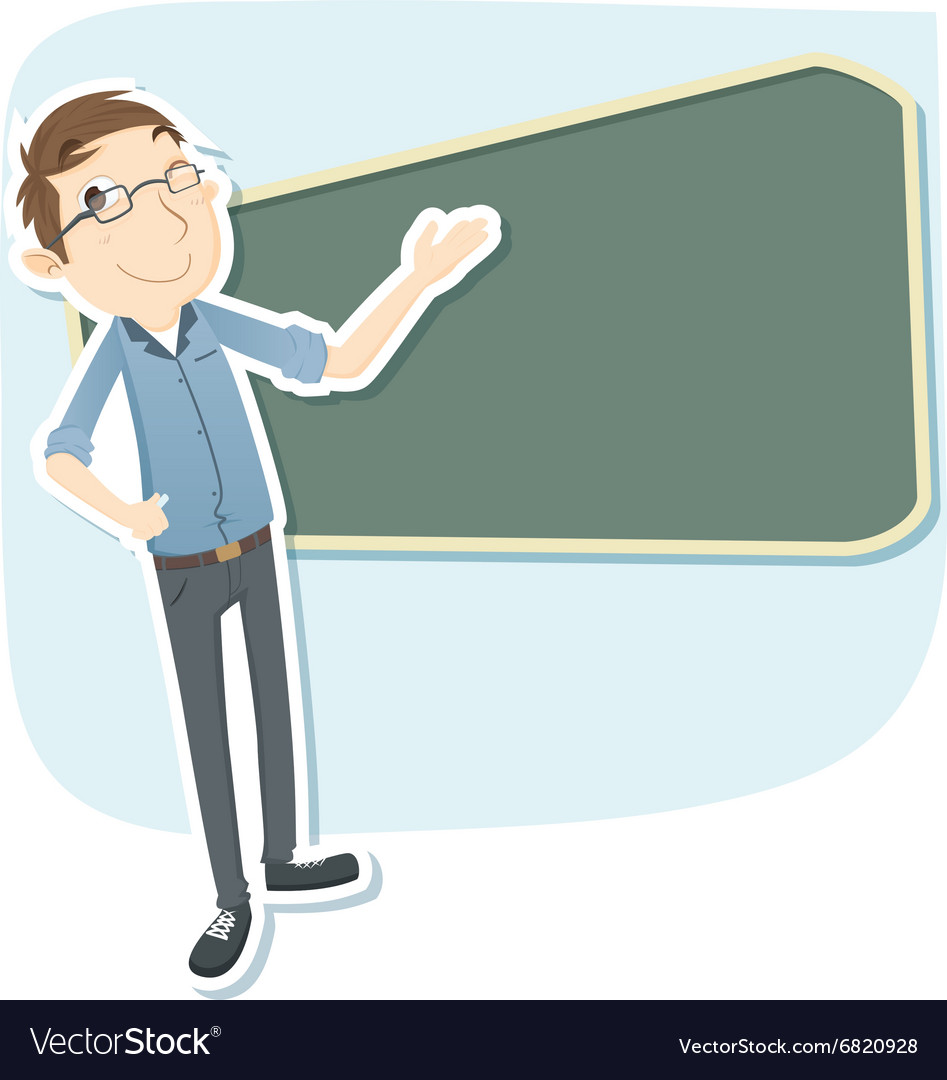 Male teacher Royalty Free Vector Image - VectorStock