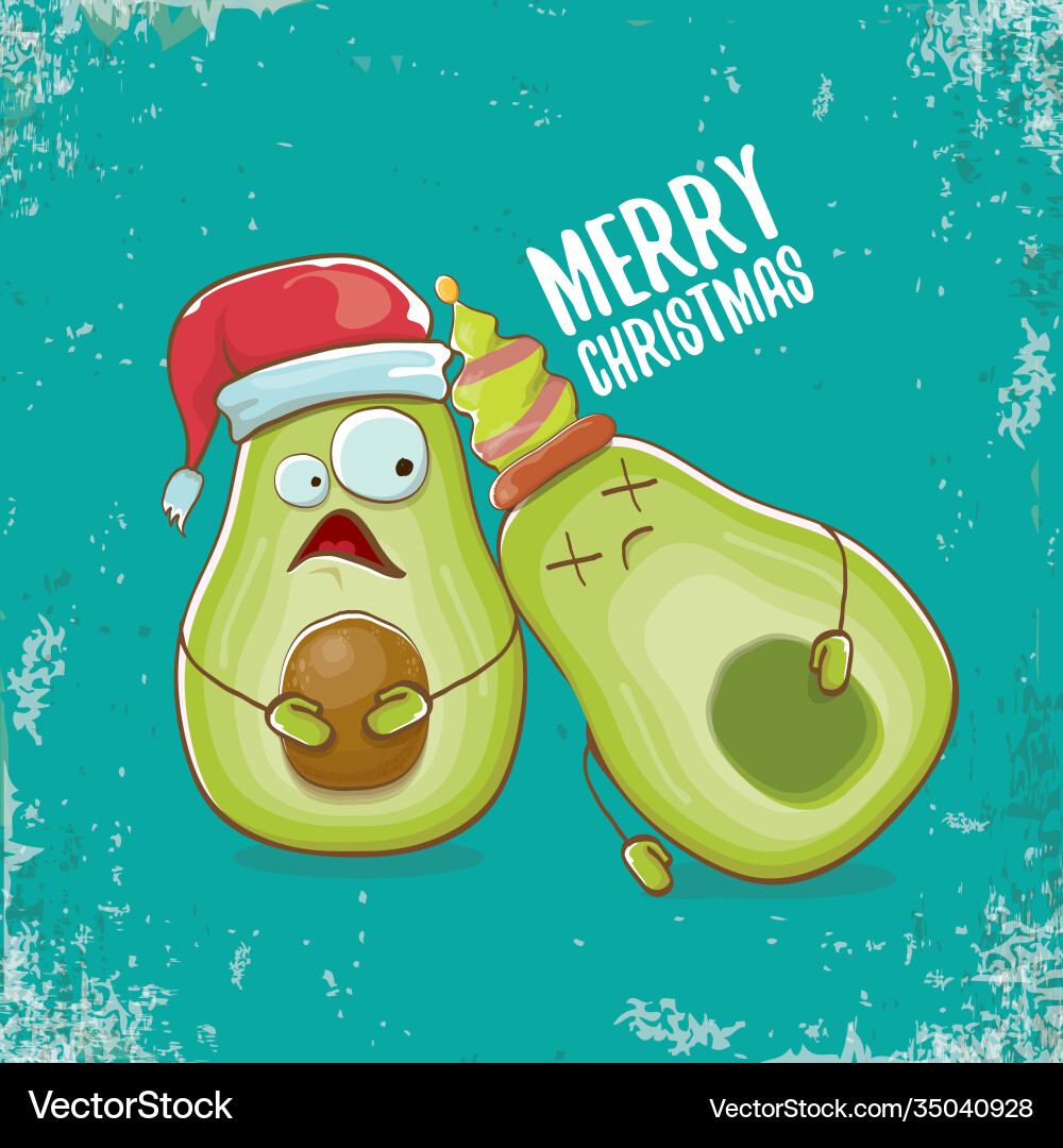 Merry christmas funky greeting card Royalty Free Vector