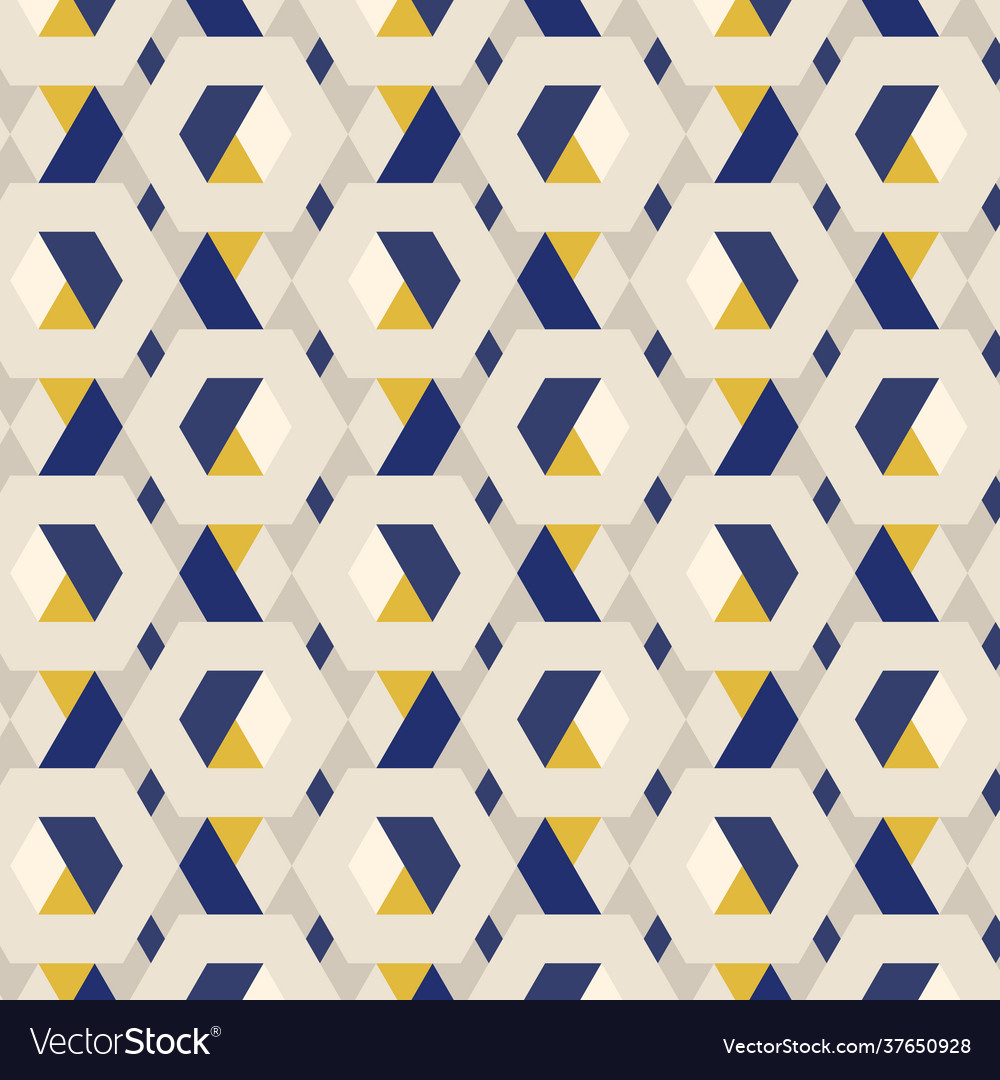 Multicolored 3d hexagonal pattern background Vector Image