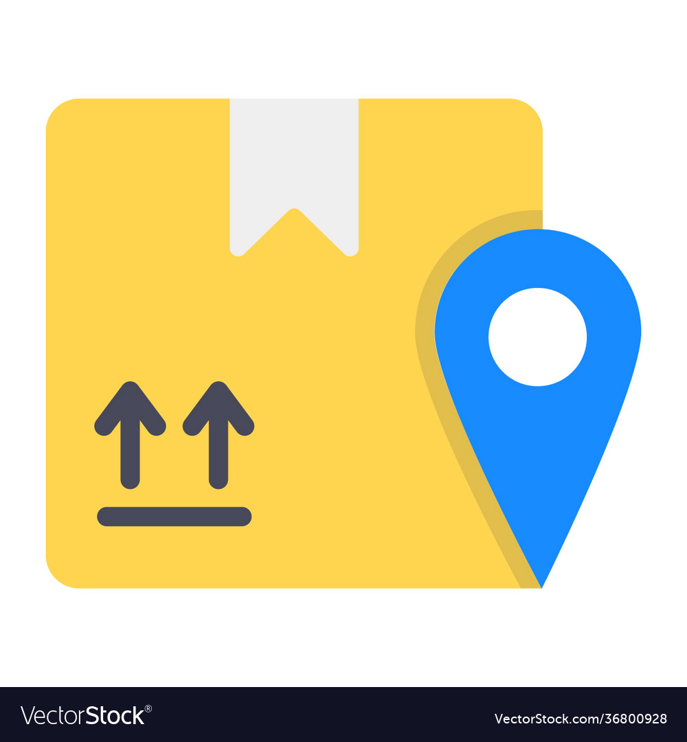 Package location Royalty Free Vector Image - VectorStock