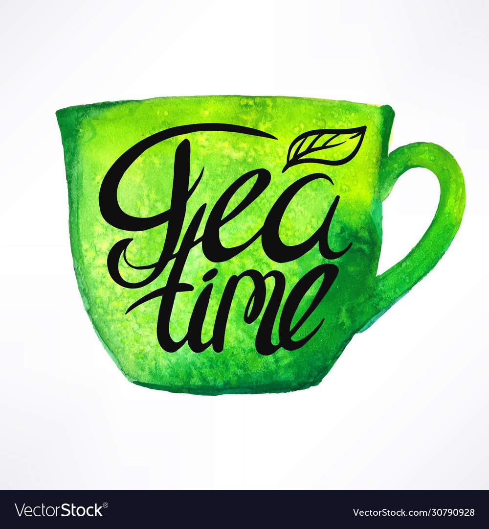 Tea time Royalty Free Vector Image - VectorStock