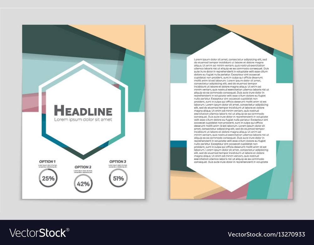 Abstract layout background set for art Royalty Free Vector