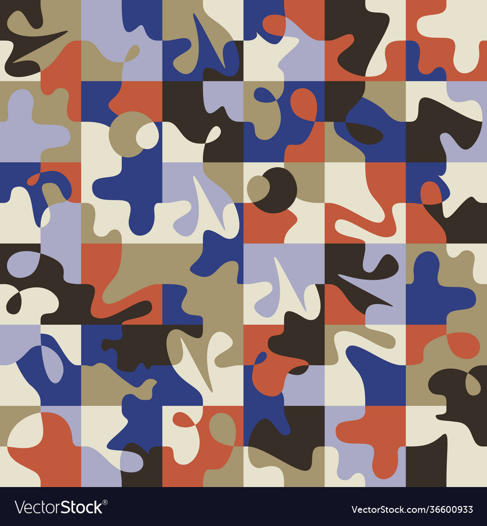 Abstract pattern collage with digital graphics Vector Image