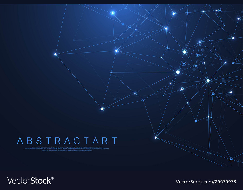 Abstract plexus background with connected lines Vector Image
