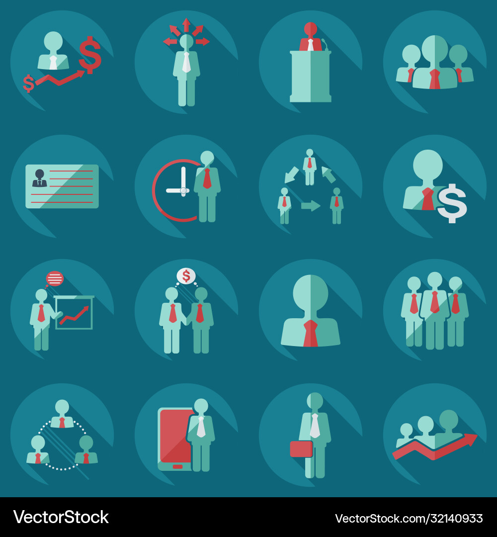 Flat modern design with shadow icons business icon