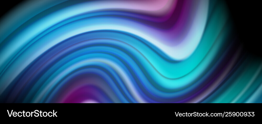 Flowing liquid colors - modern colorful flow Vector Image