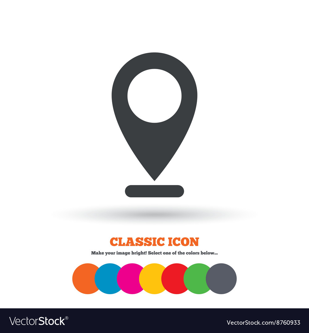 Internet mark icon navigation pointer symbol Vector Image