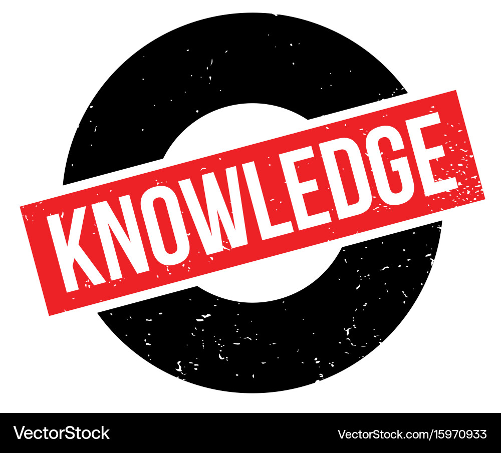Knowledge rubber stamp Royalty Free Vector Image