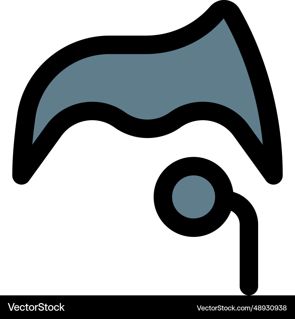 Man with a single lens spectacle isolated on a Vector Image