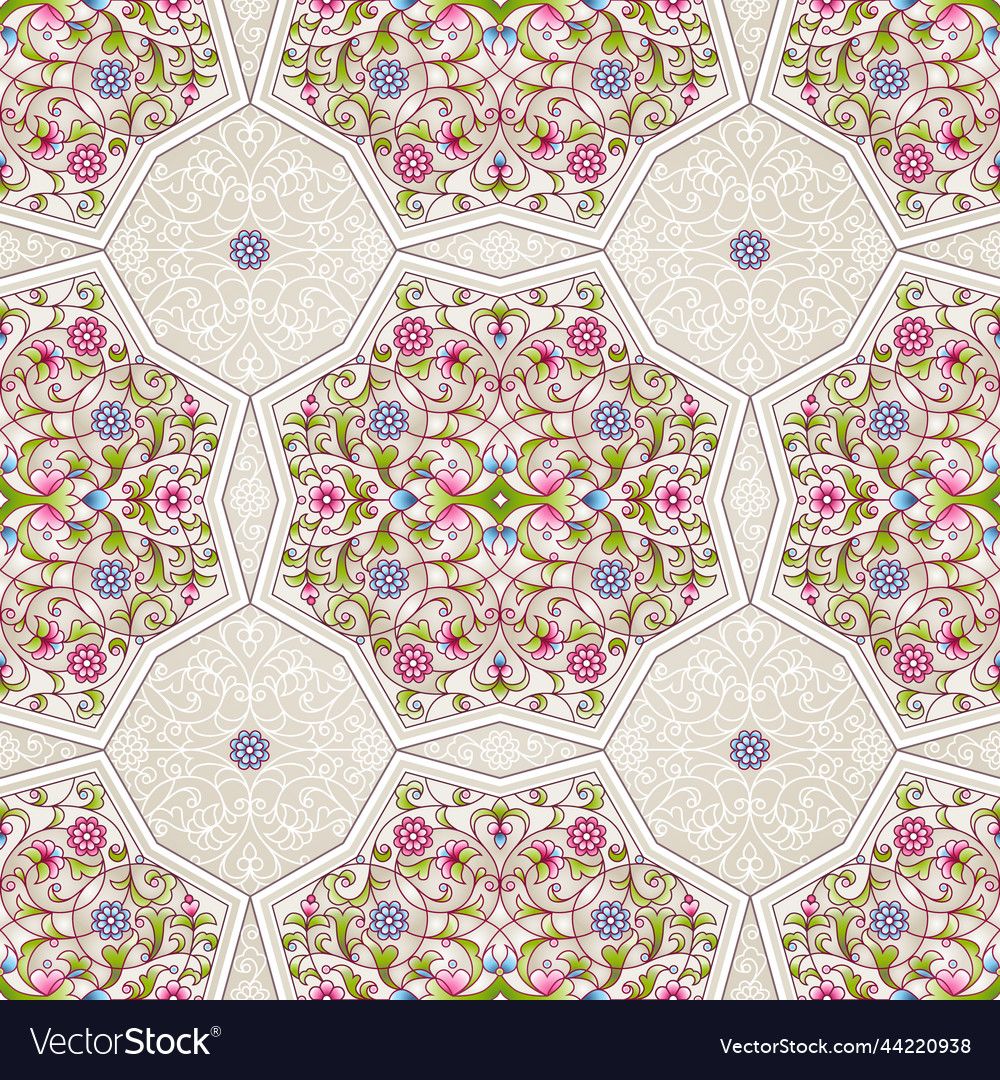 Seamless pattern in eastern style Royalty Free Vector Image
