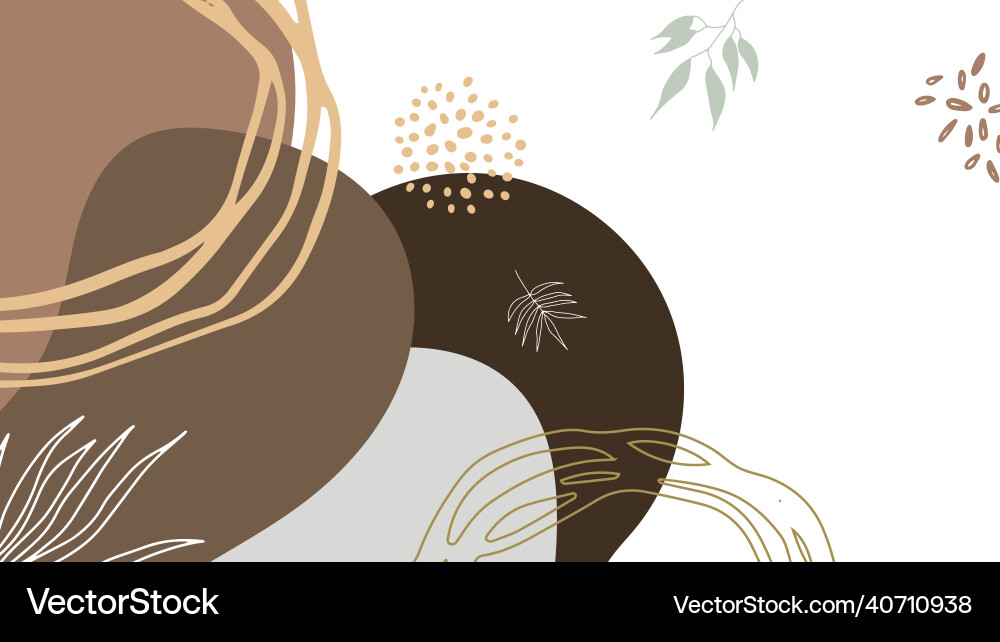 Trendy abstract minimalist organic background Vector Image