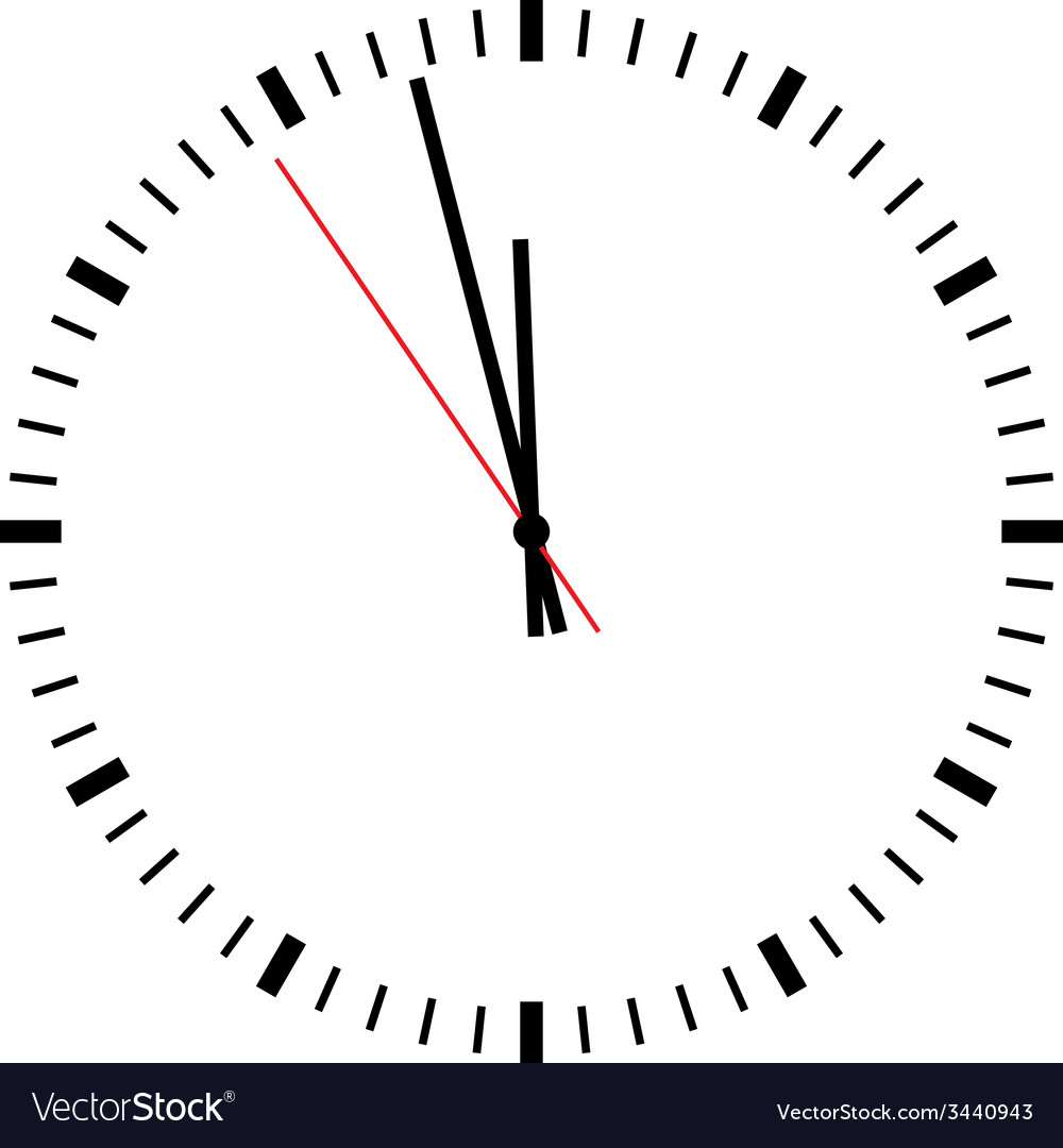 Clock isolated Royalty Free Vector Image - VectorStock