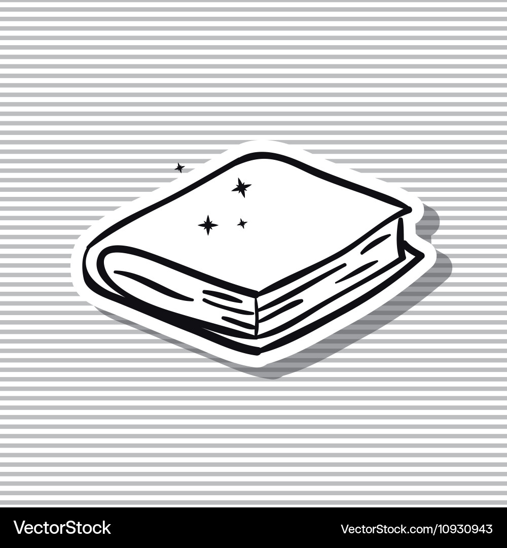 Close book and literature design Royalty Free Vector Image