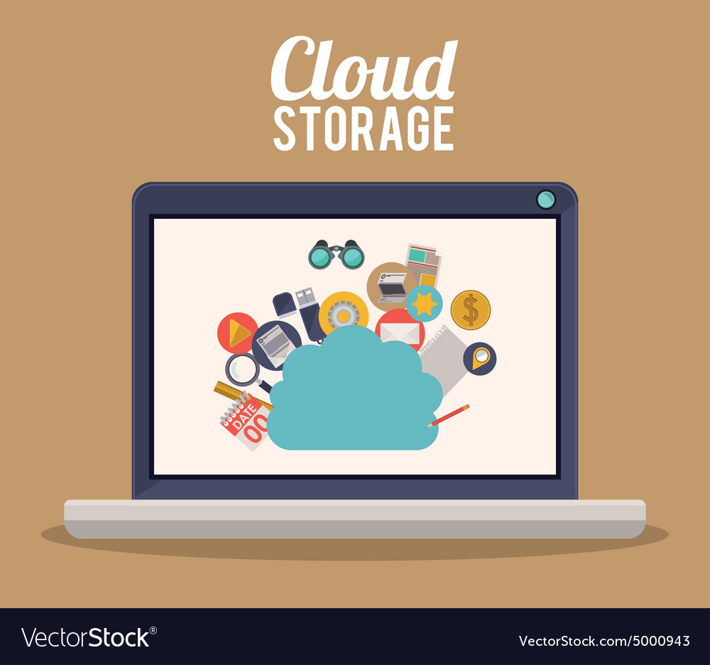 File storage design Royalty Free Vector Image - VectorStock