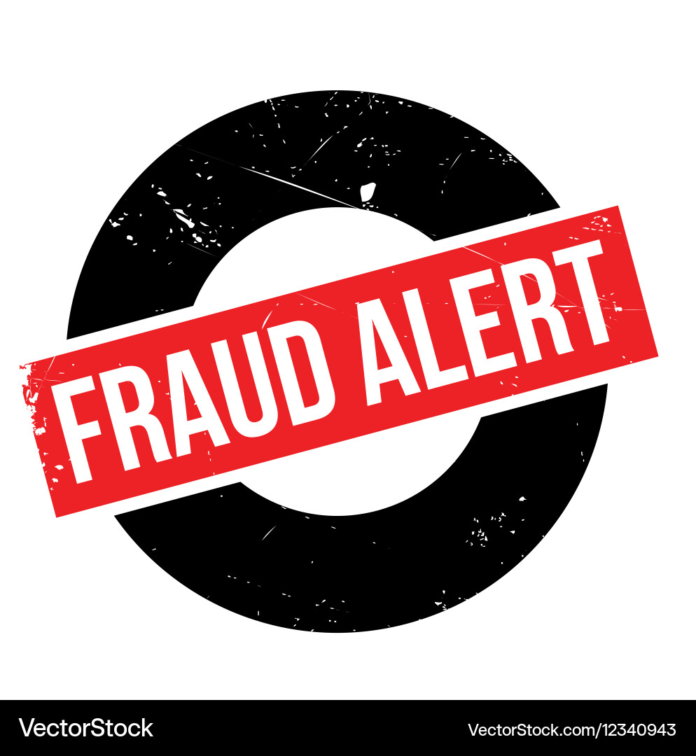 Fraud alert rubber stamp Royalty Free Vector Image