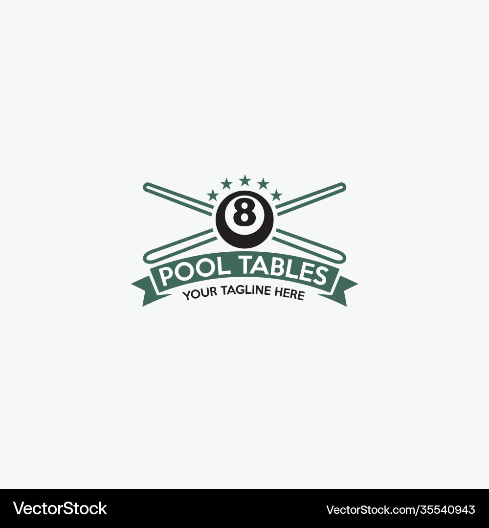 Pool tables Royalty Free Vector Image - VectorStock