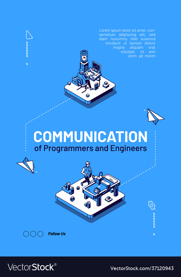 Programmers and engineers communication web banner