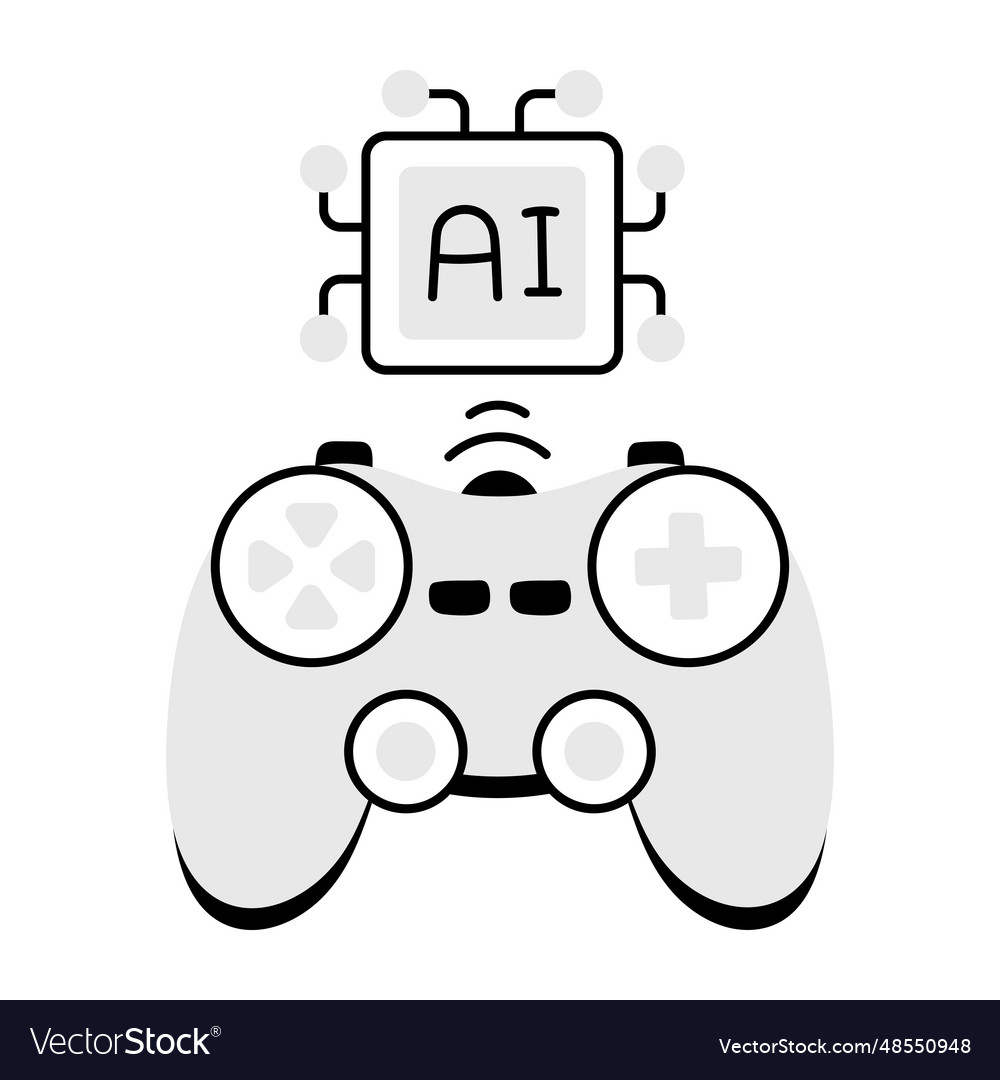 Ai controller Royalty Free Vector Image - VectorStock