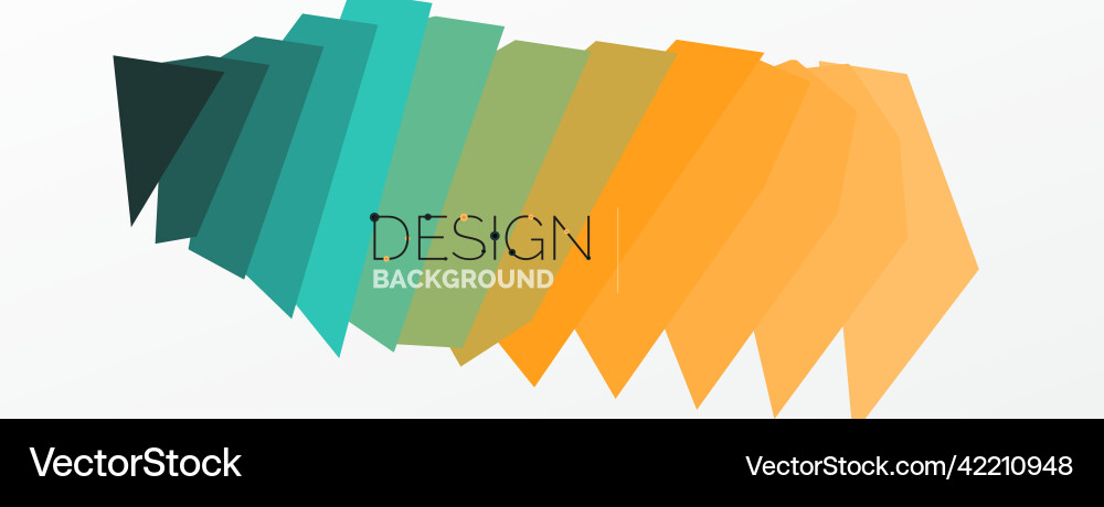 Background colorful shapes template wallpaper Vector Image