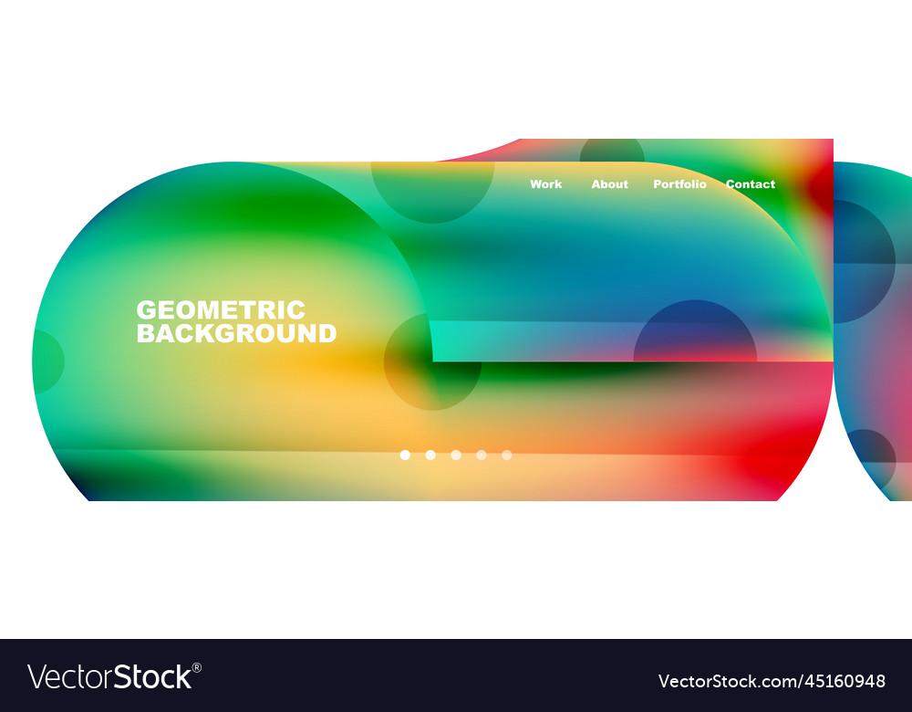 Circle round elements and lines geometric Vector Image