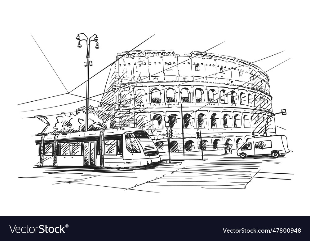 Coliseum Royalty Free Vector Image - VectorStock
