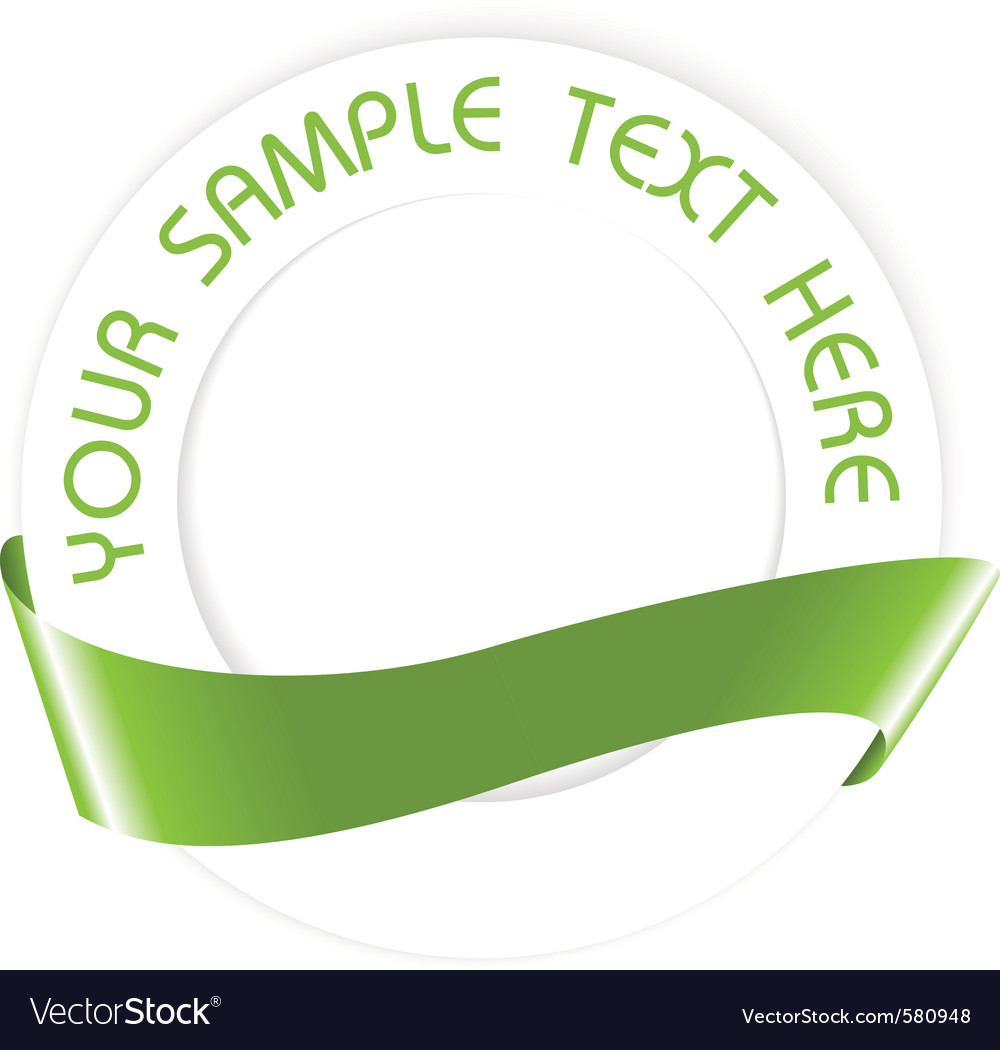 Empty seal Royalty Free Vector Image - VectorStock