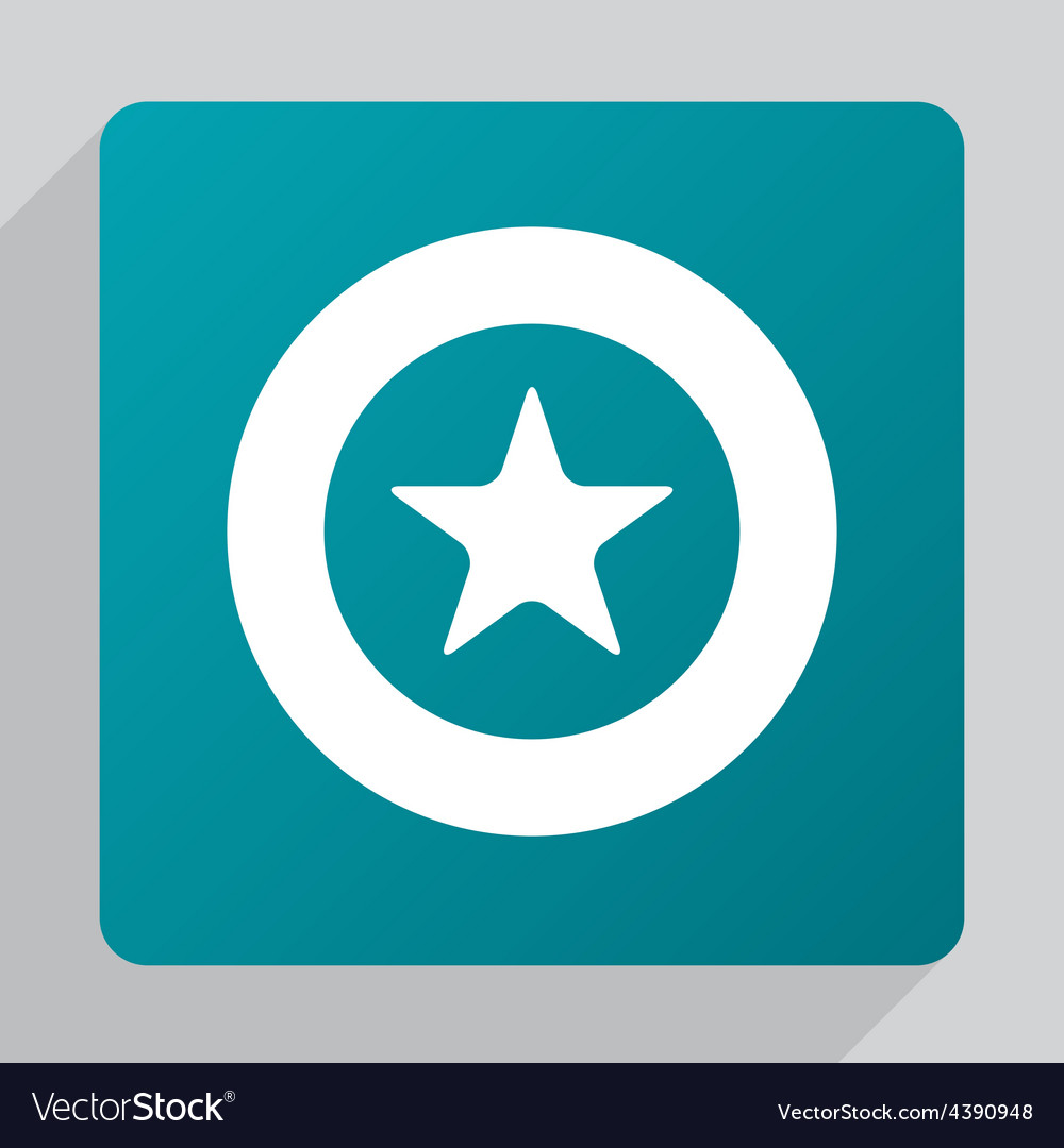 Flat star icon Royalty Free Vector Image - VectorStock