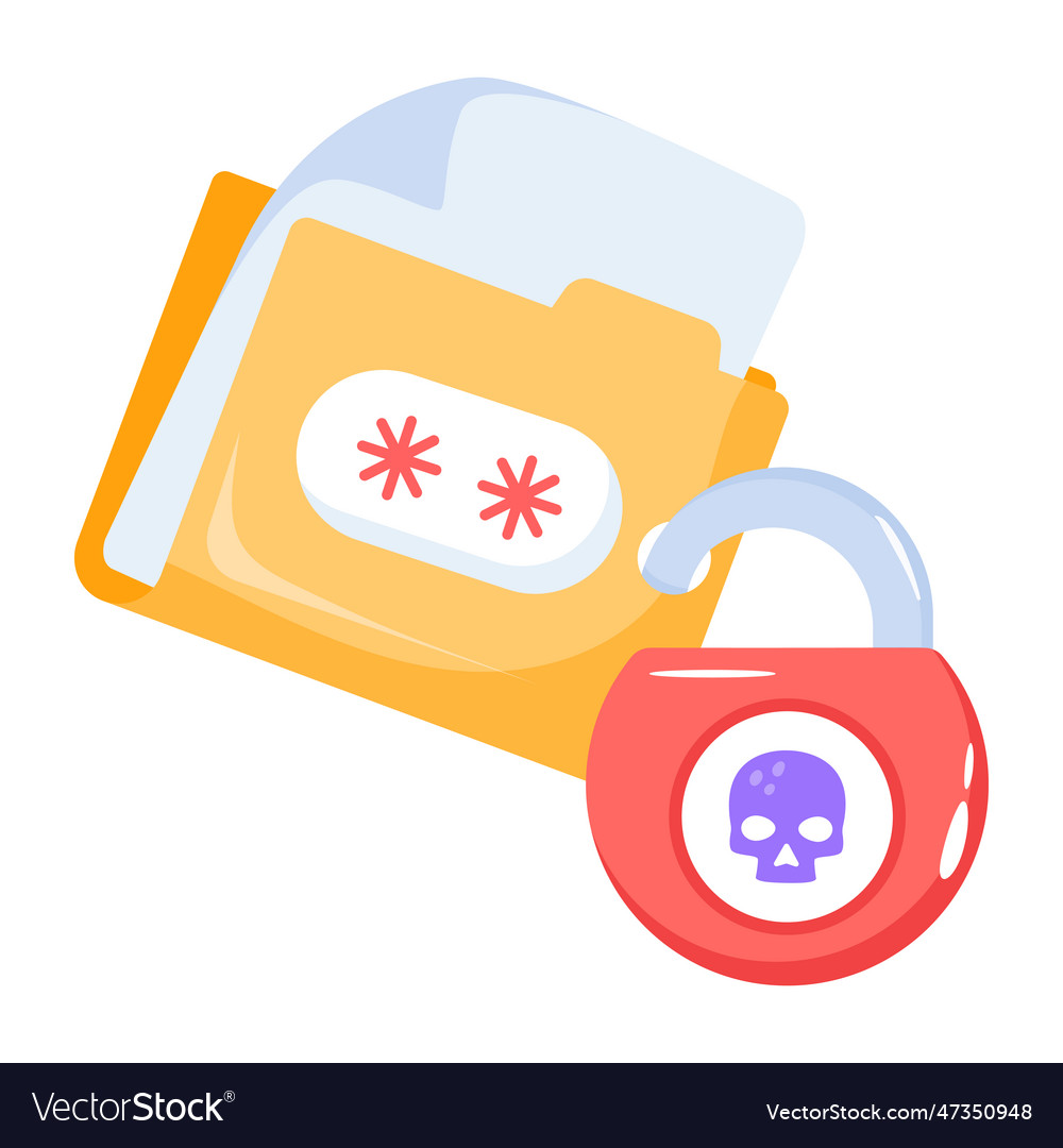 Folder scam Royalty Free Vector Image - VectorStock