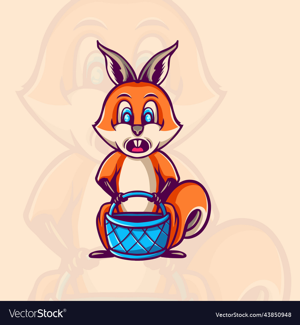 Squirrel character Royalty Free Vector Image - VectorStock