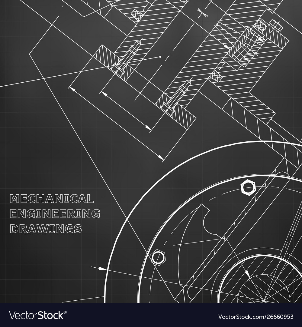 Black background grid backgrounds engineering Vector Image