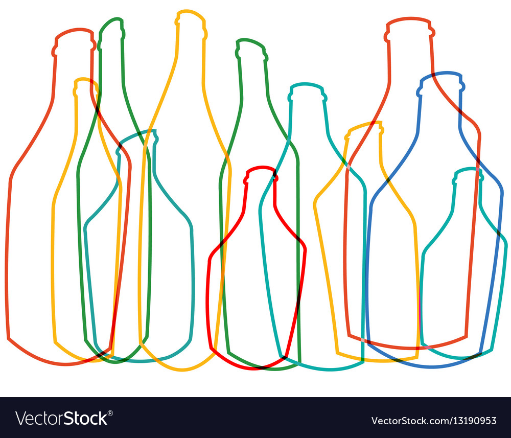 Bottles Royalty Free Vector Image - VectorStock