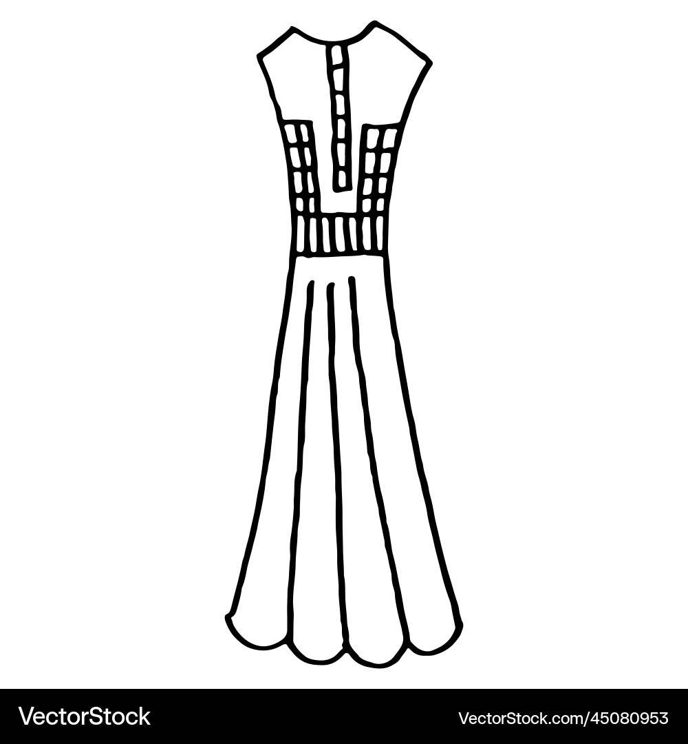 Doodle hand drawing with kid clothes Royalty Free Vector