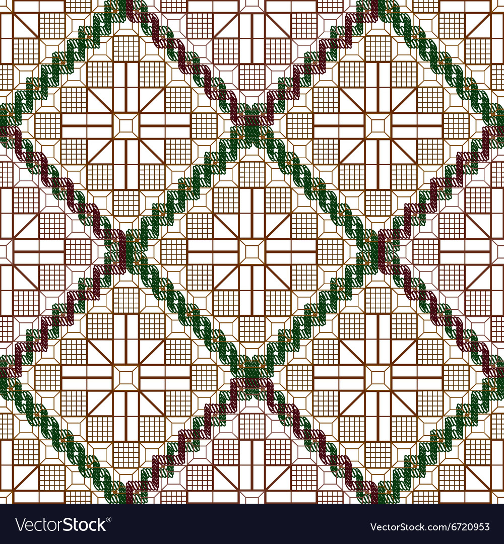 Pattern decorative lattice Royalty Free Vector Image