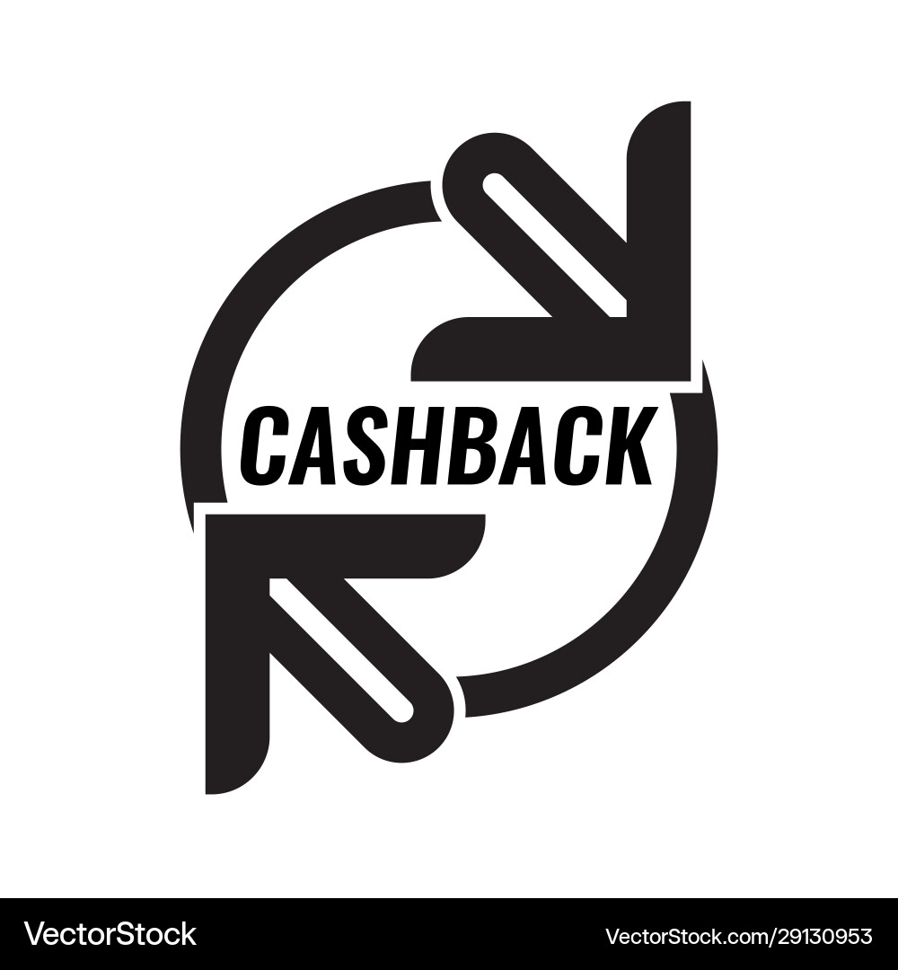 Refund or cashback icon symbol with arrow Vector Image