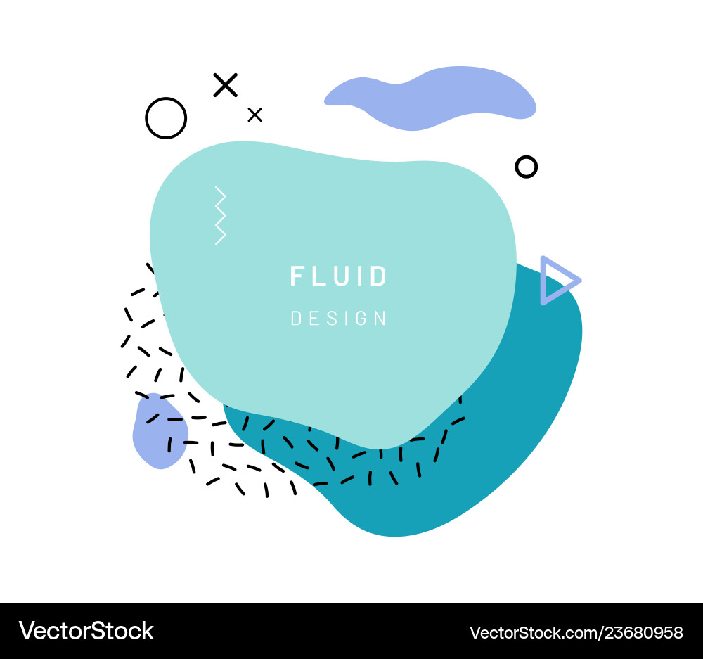 Abstract geometric shapes in memphis style Vector Image