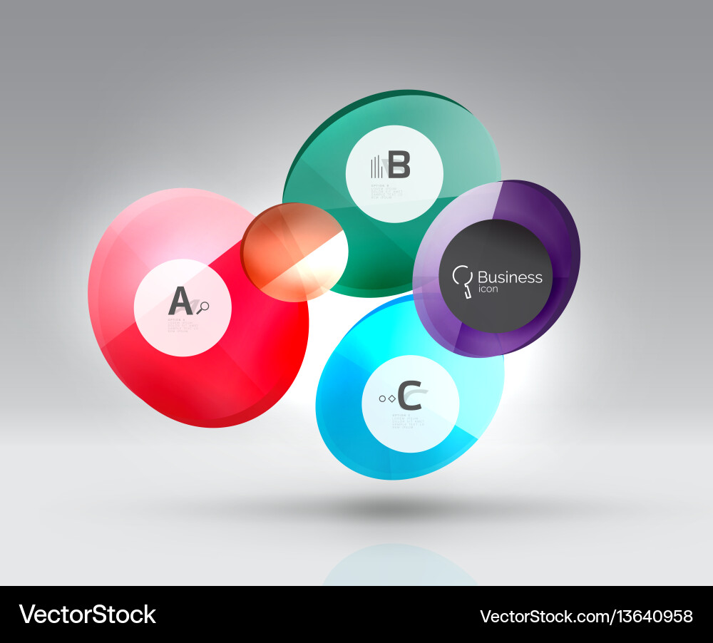 Circle modern business infographics design Vector Image