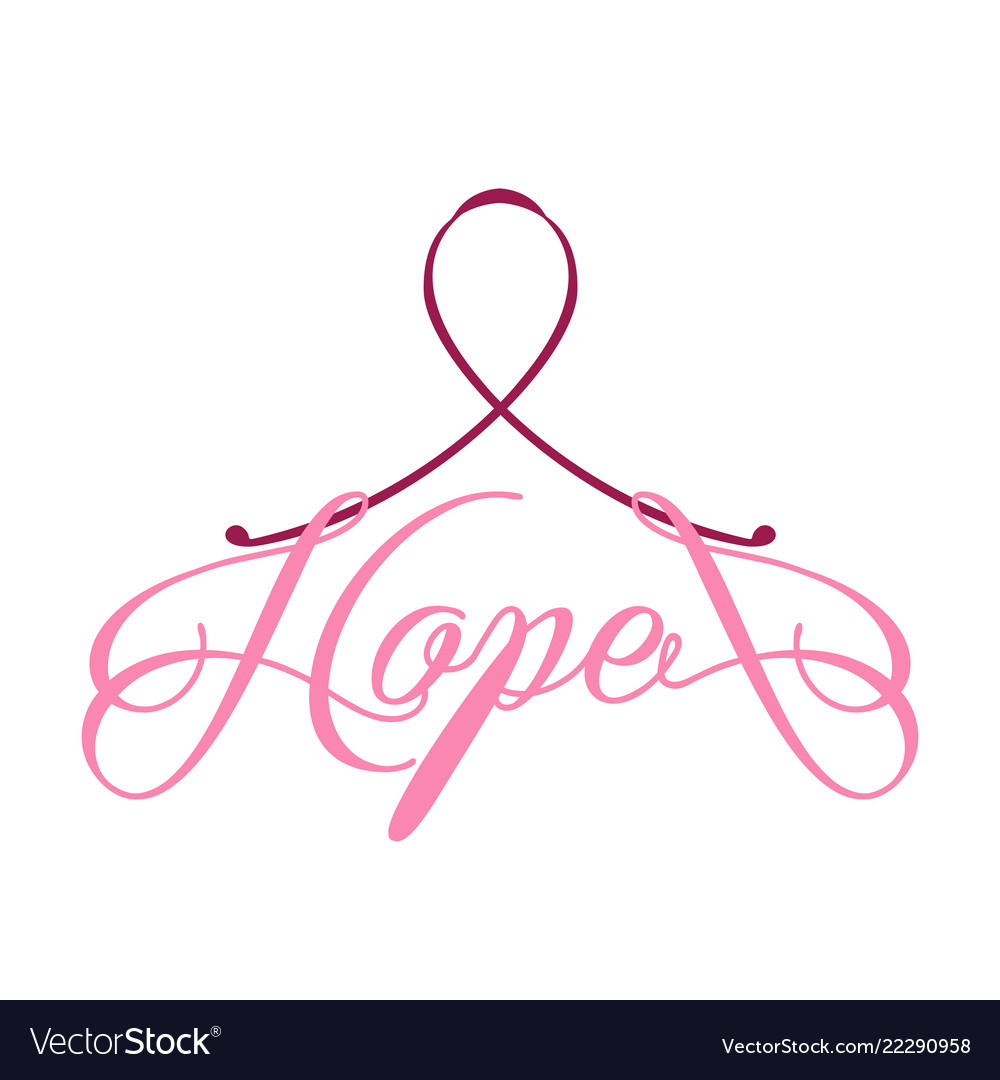 Isolated pink ribbon breast cancer campaign Vector Image