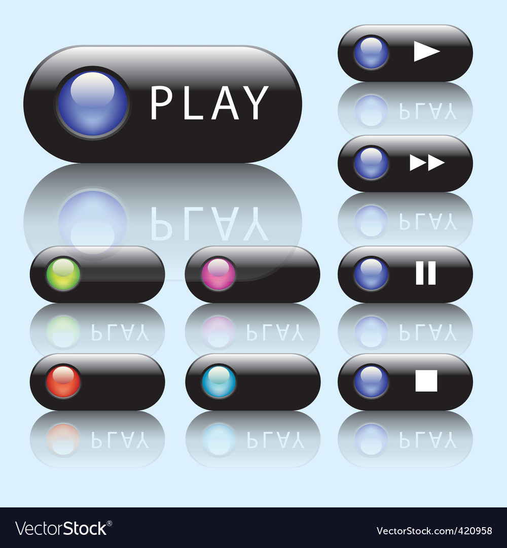 Web buttons Royalty Free Vector Image - VectorStock